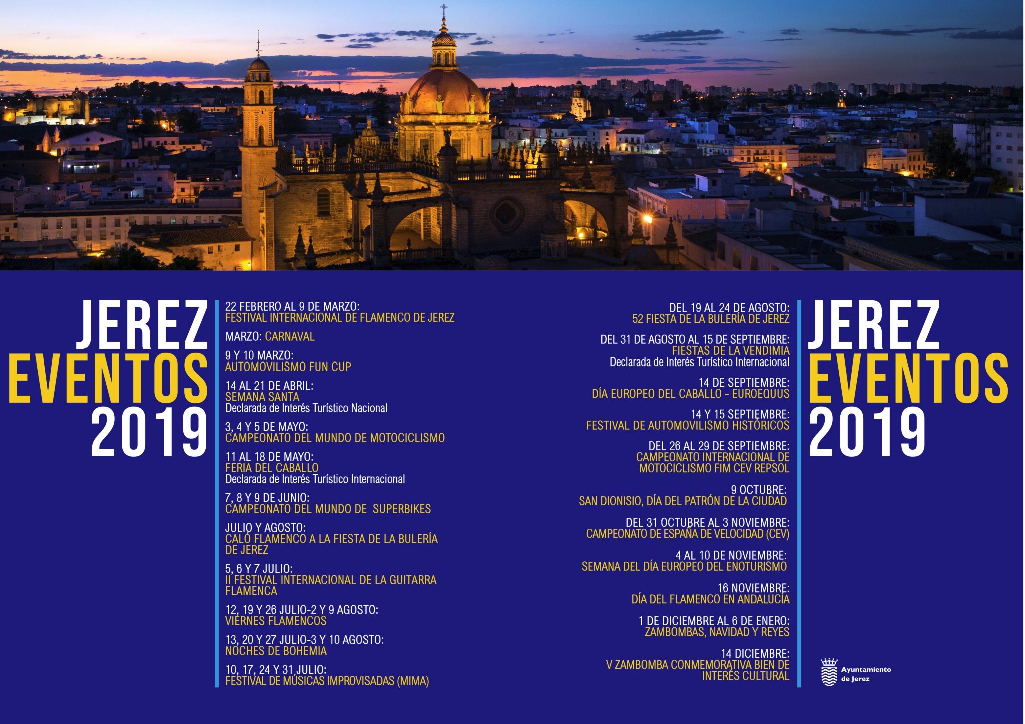 2019 Event Calendar in Jerez – Tomoko Tours